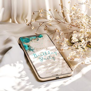 Paperless Invite Party Invitation Template Birthday Invite Digital ...