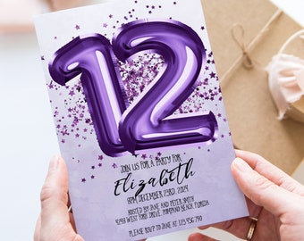 Editable Daisy 9th Birthday Invitation Editable Template Pink Invite ...