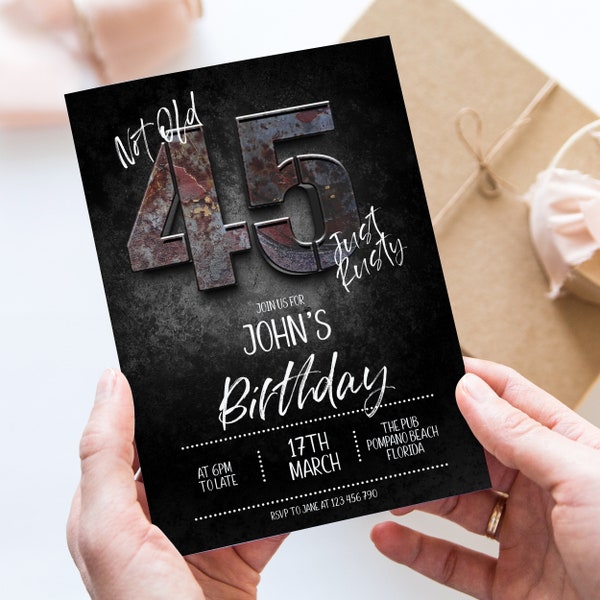 45th Birthday Men - Etsy