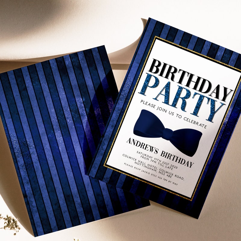 Bow Tie Invitations - Etsy