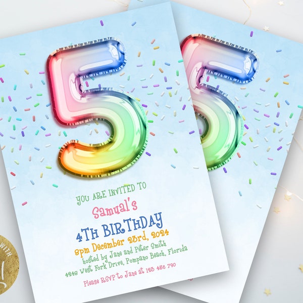 5 Year Old Birthday Party - Etsy