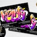 Graffiti Party Invitation Printable Graffiti Birthday Invite Instant ...