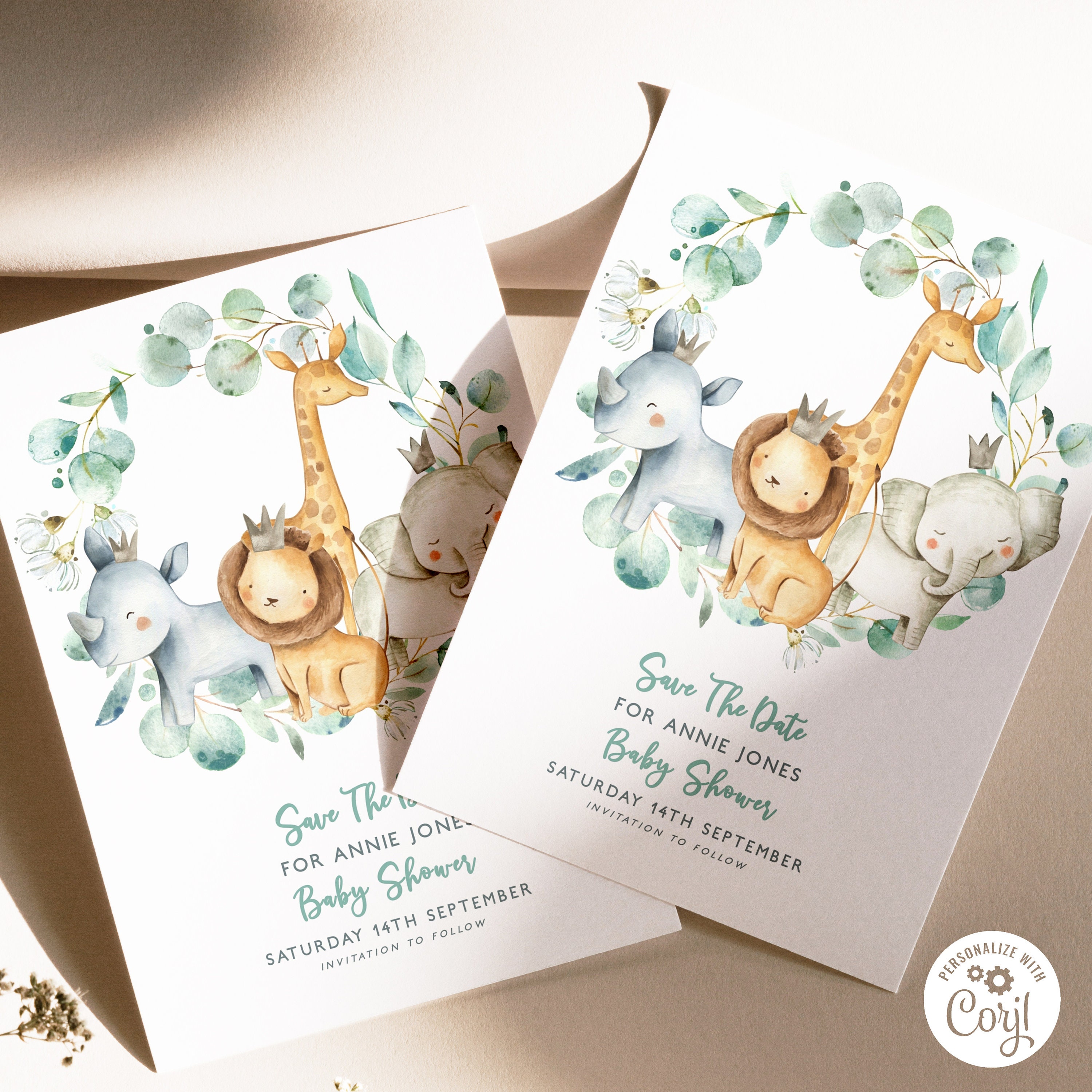 safari-baby-shower-save-the-date-jungle-baby-shower-save-the-etsy