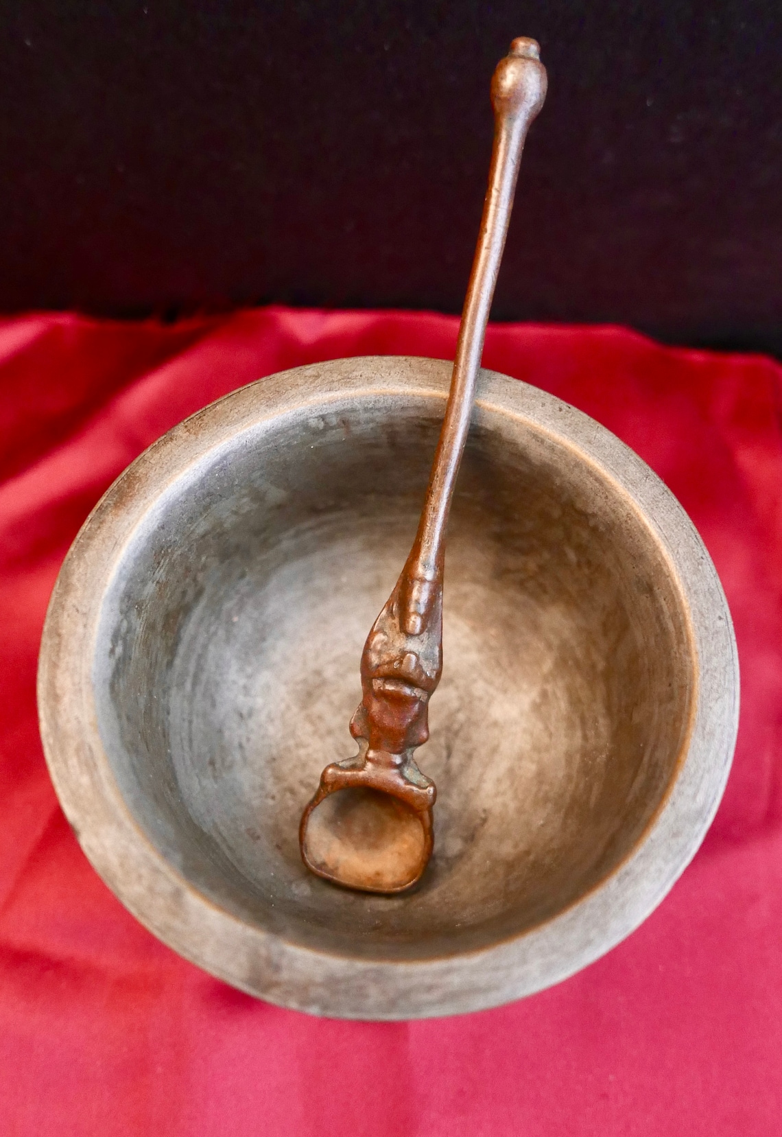 18th C Hindu Pandha-patra Holy Water Bowl and Hanuman/squash Spoon - Etsy