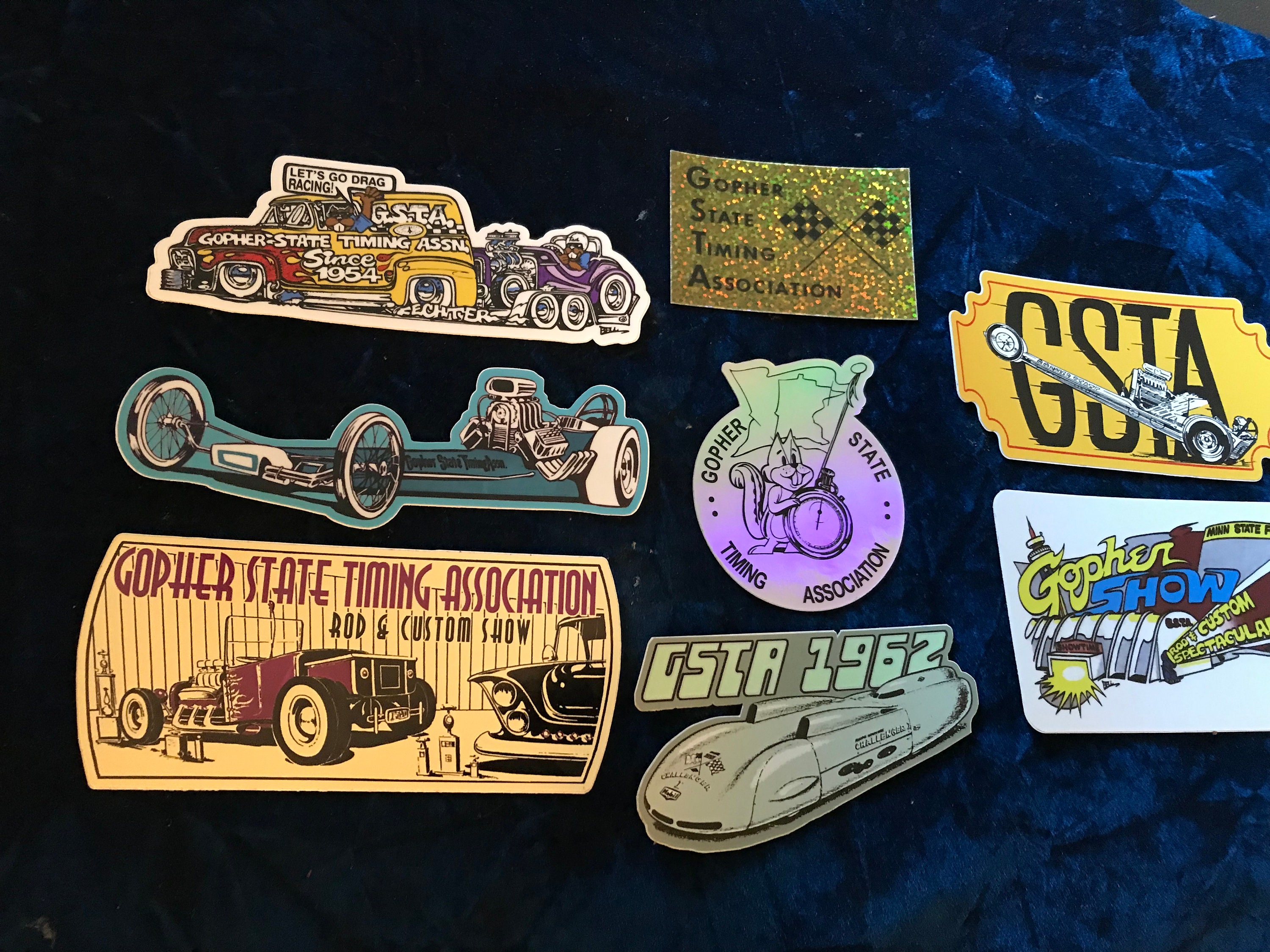 Deal Sticker Lot Bell Dragster Gopher State Timing Association Rod ...