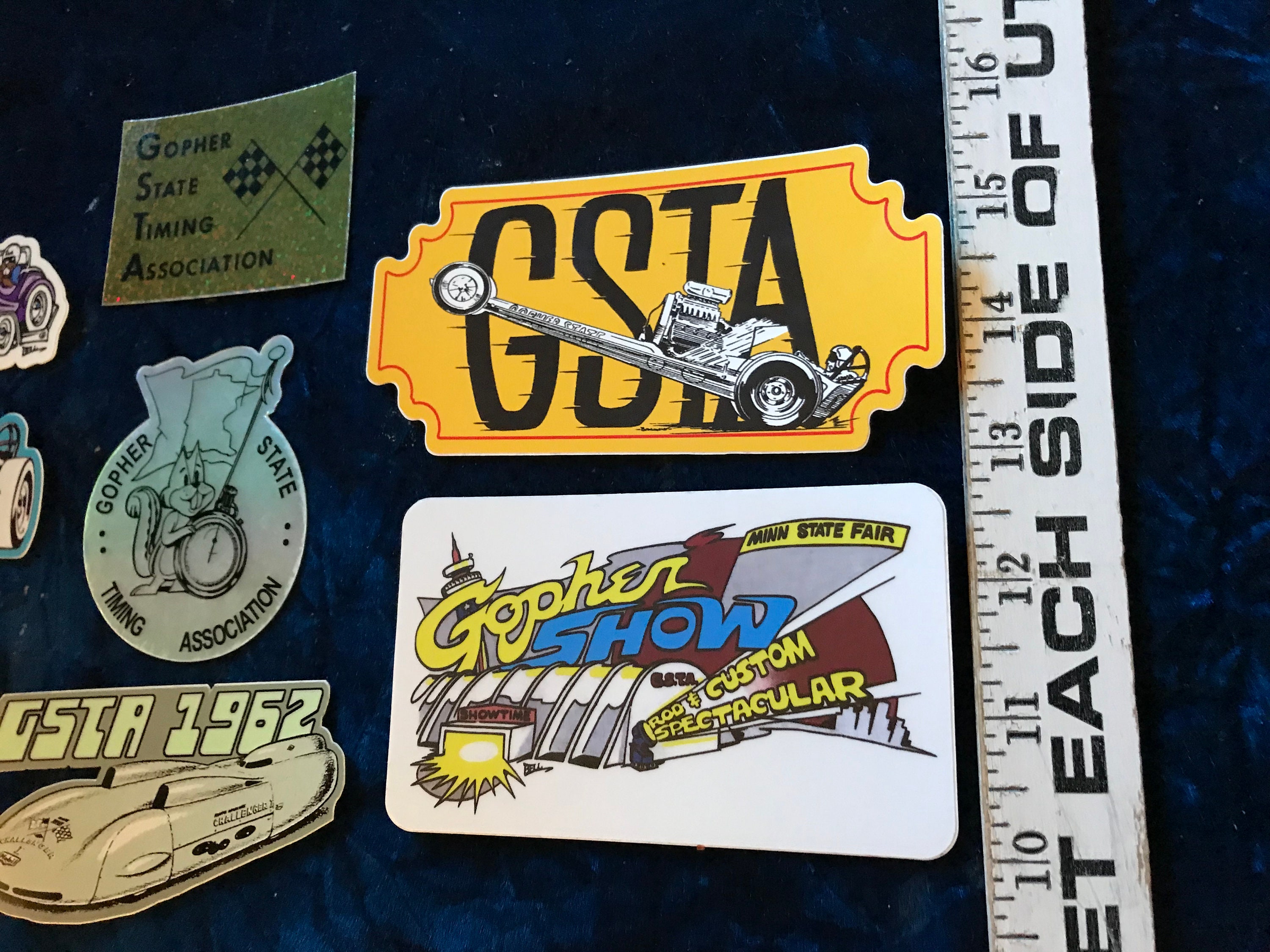 Deal Sticker Lot Bell Dragster Gopher State Timing Association Rod ...