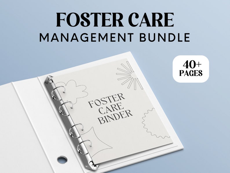 Foster Care Management Binder Pages 8.5 X 11 Inches Printable ...
