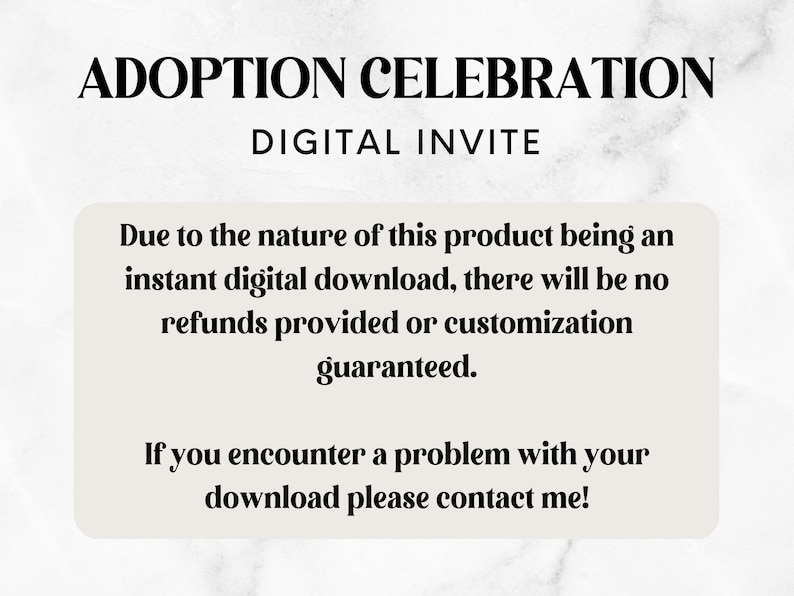 Adoption Announcement Digital Invitation 5x7 Editable Canva Template ...