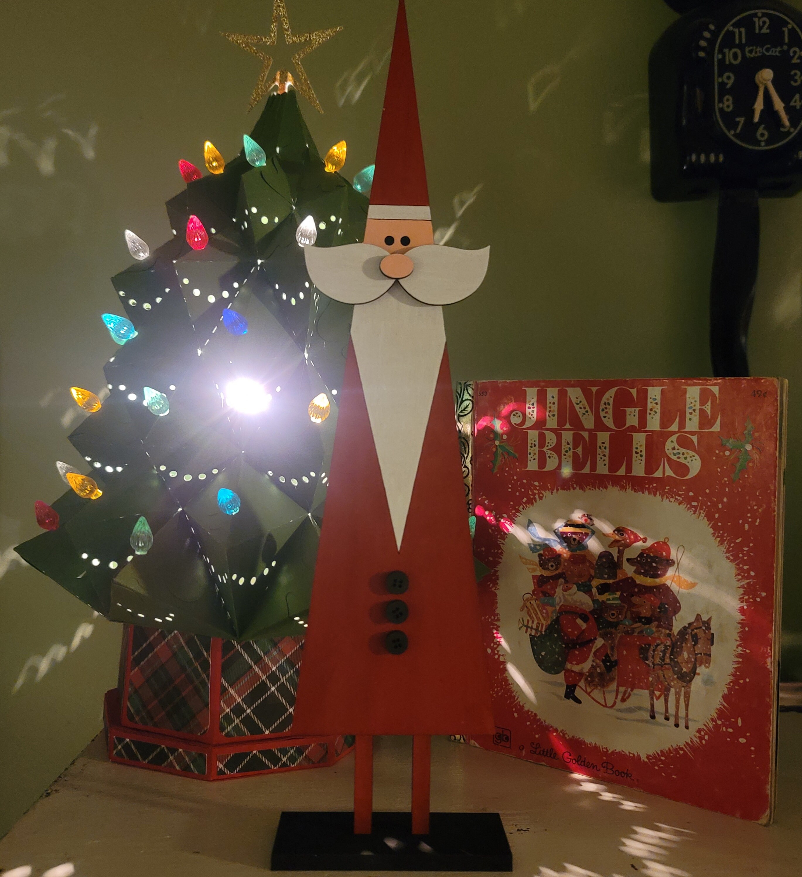 Triangle Santa Trio Laser SVG - Etsy