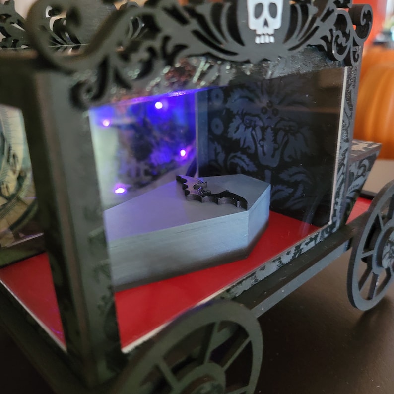 Gothic Funeral Carriage Decor Laser SVG - Etsy