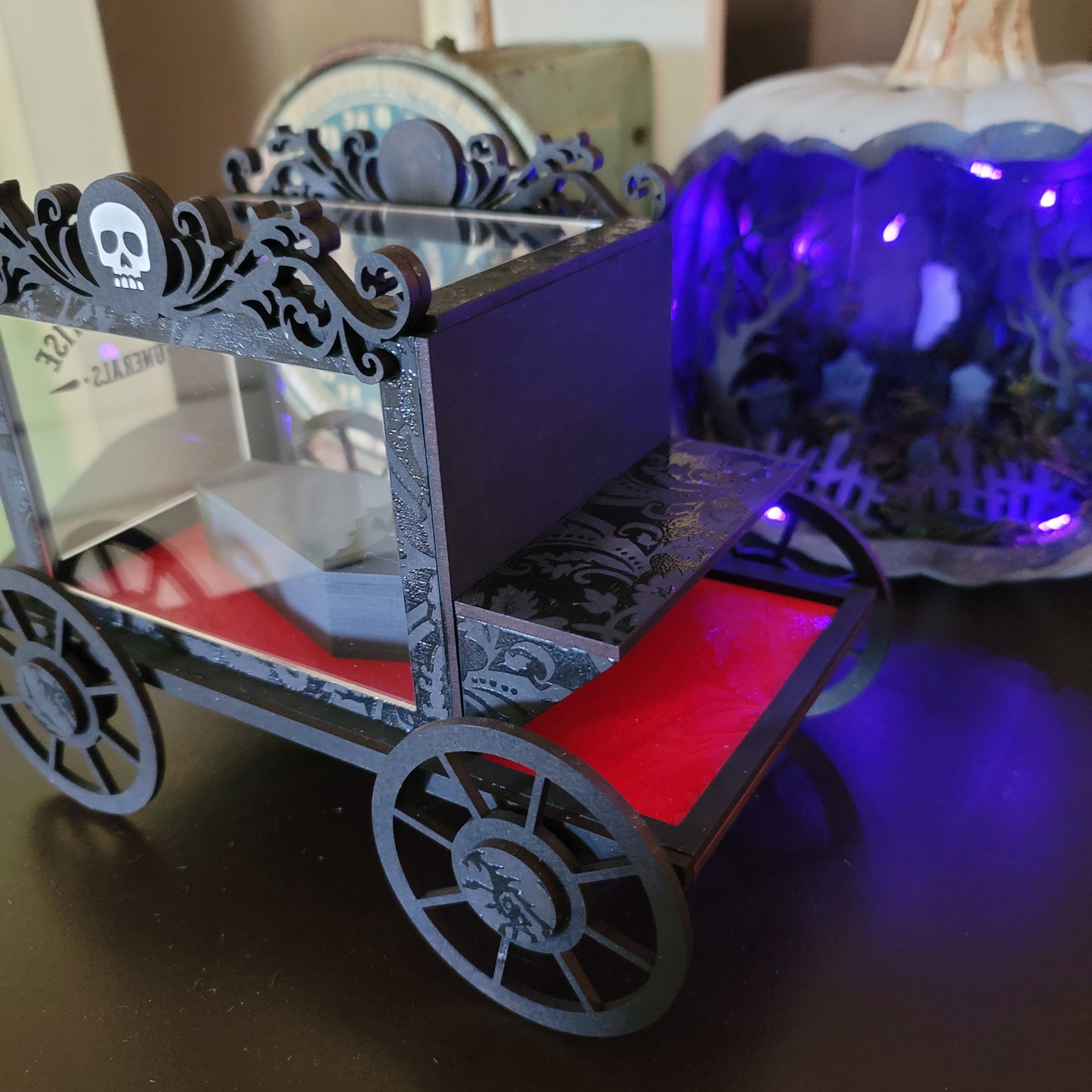 Gothic Funeral Carriage Decor Laser SVG - Etsy