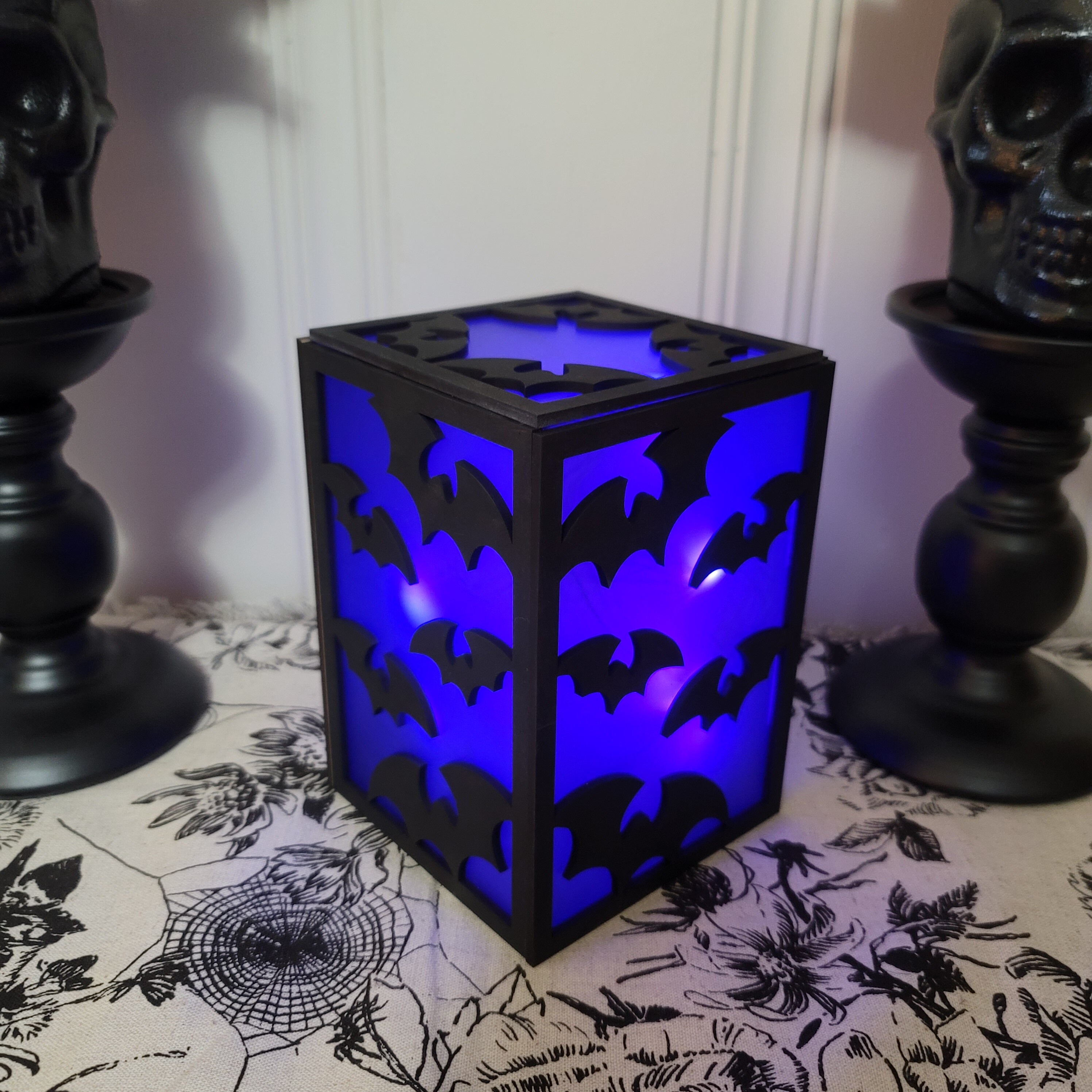 Spooky Bat Lantern Laser SVG - Etsy