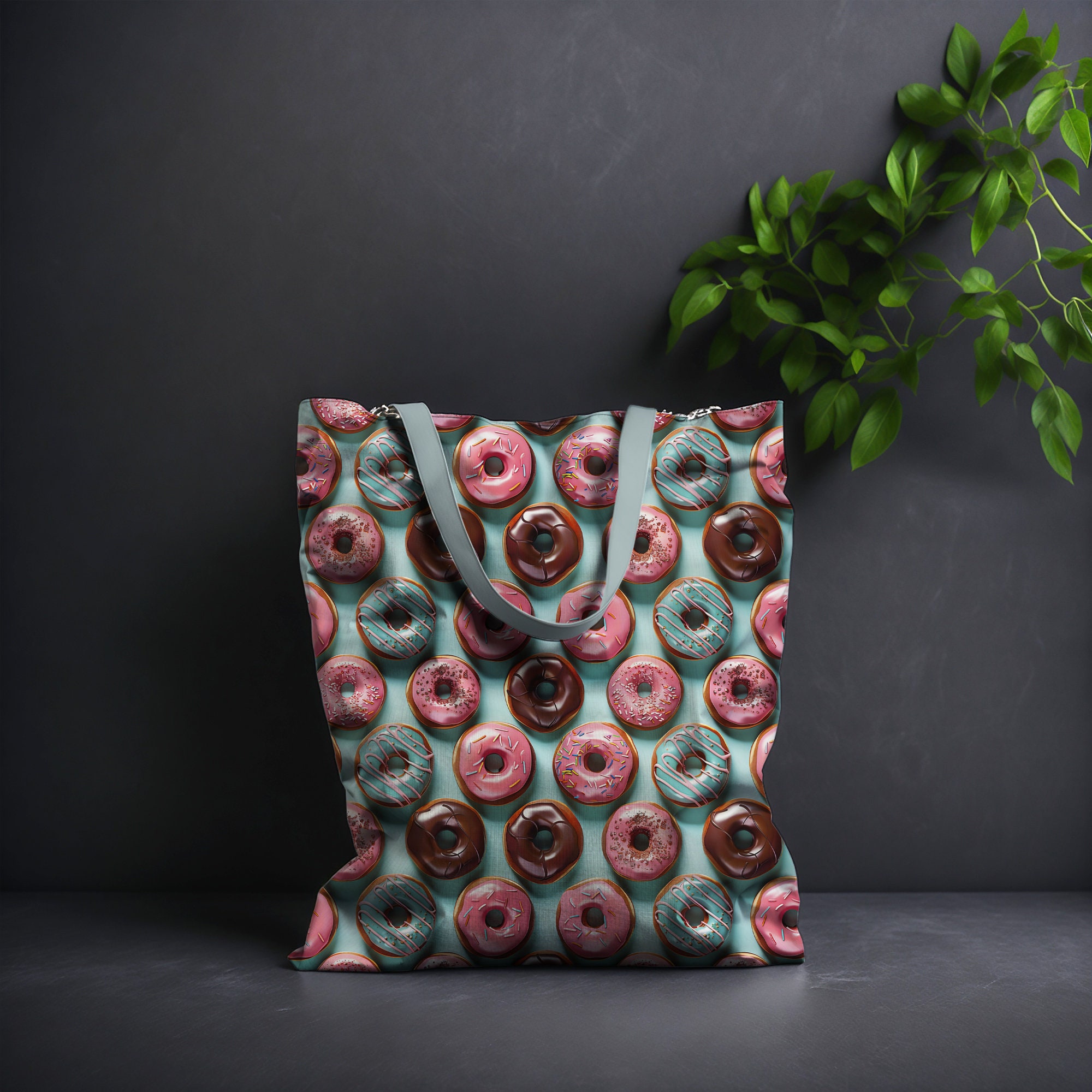 3D Donut Seamless Patterns, Sweets Digital Paper, Fabric Pattern ...