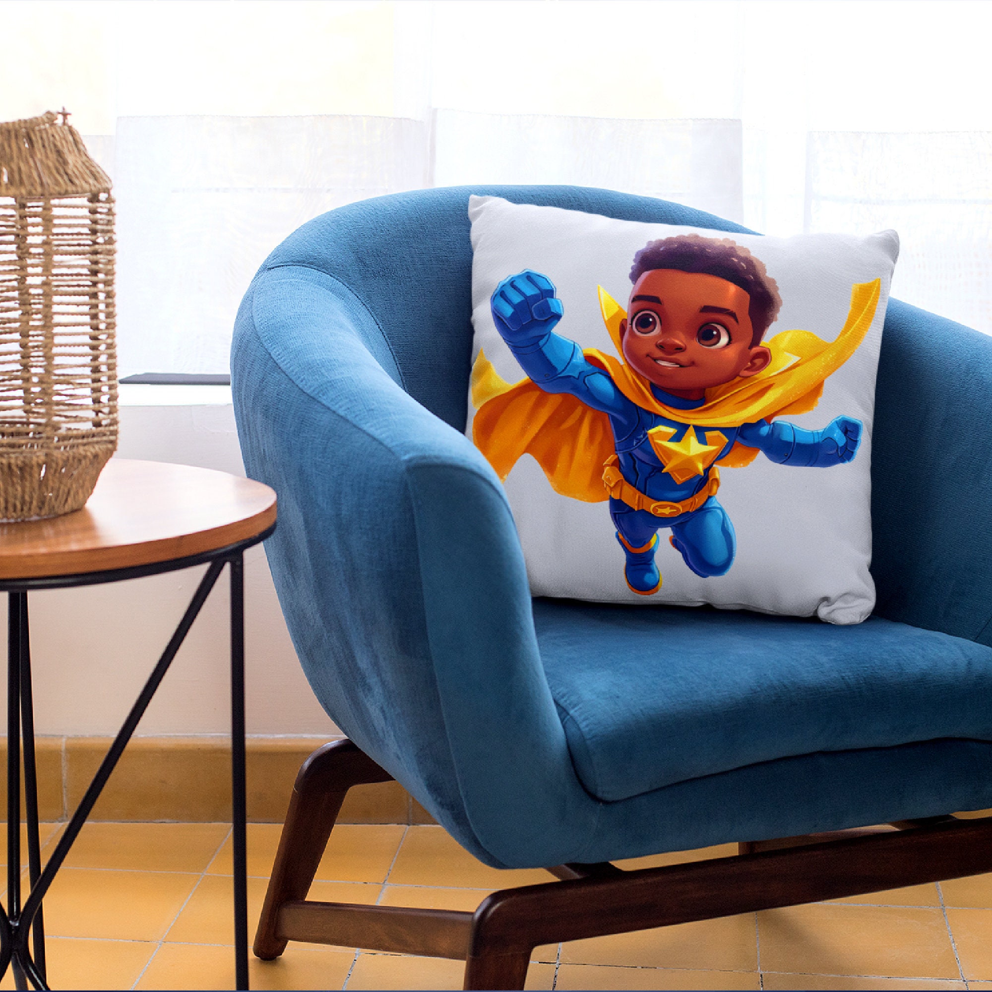 Black Boy Superhero Clipart: Afro Hair PNG Bundle (commercial Use) - Etsy