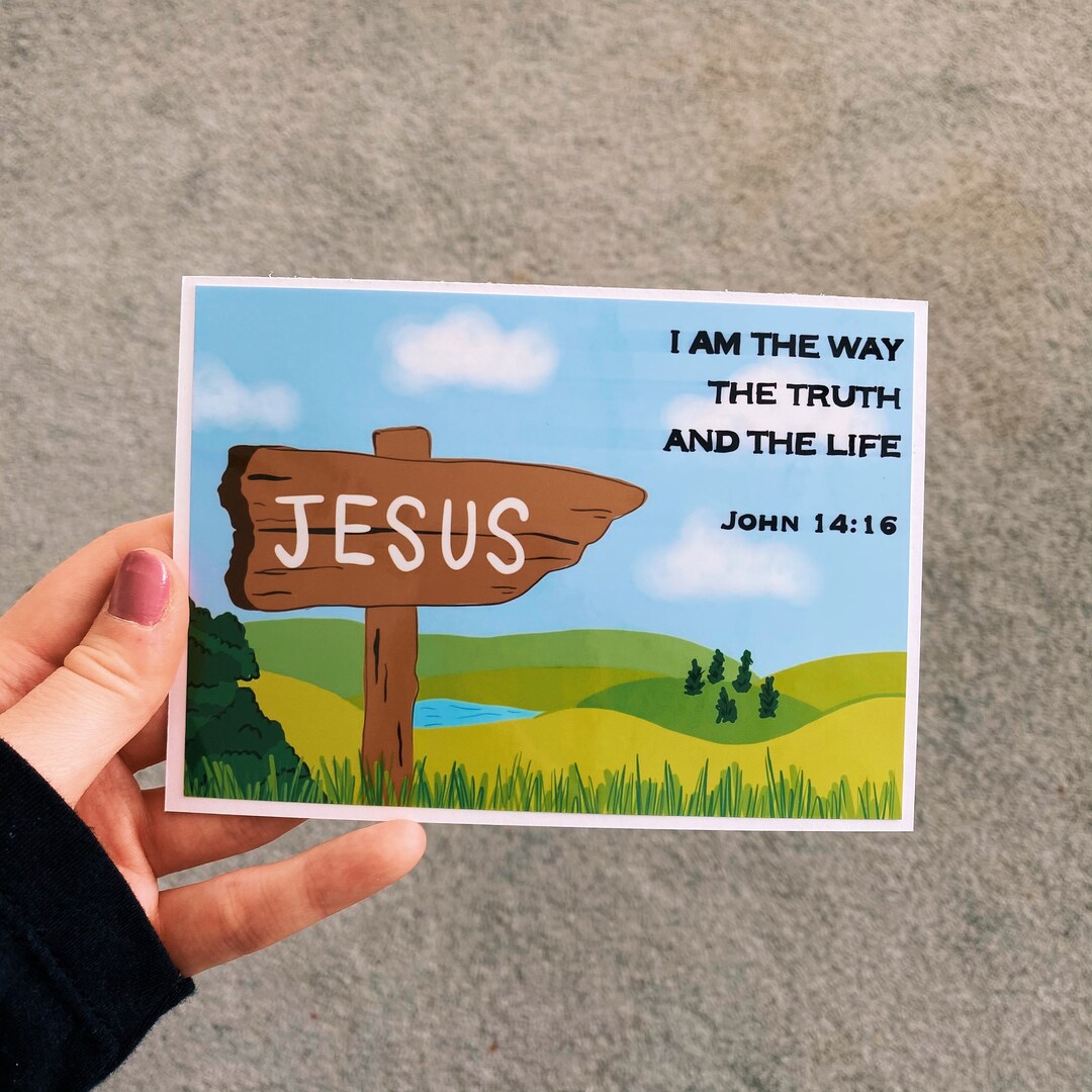 I am the way the truth and the life postcard & download - Etsy.de