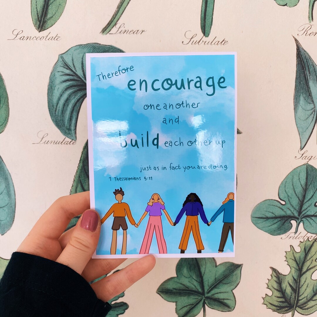 Encourage One Another Postcard & Download - Etsy UK