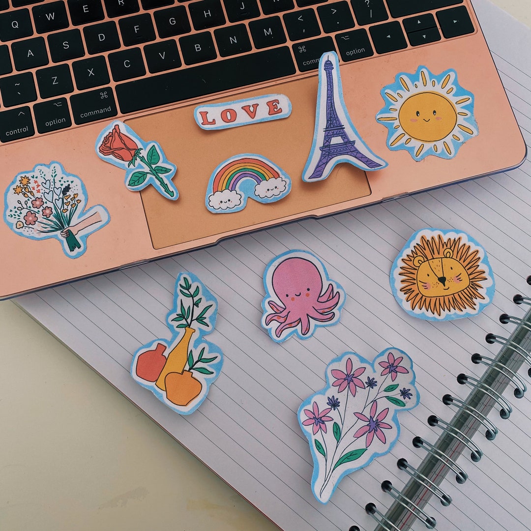 Pack de 10 autocollants édition arc-en-ciel / pastel - Etsy France