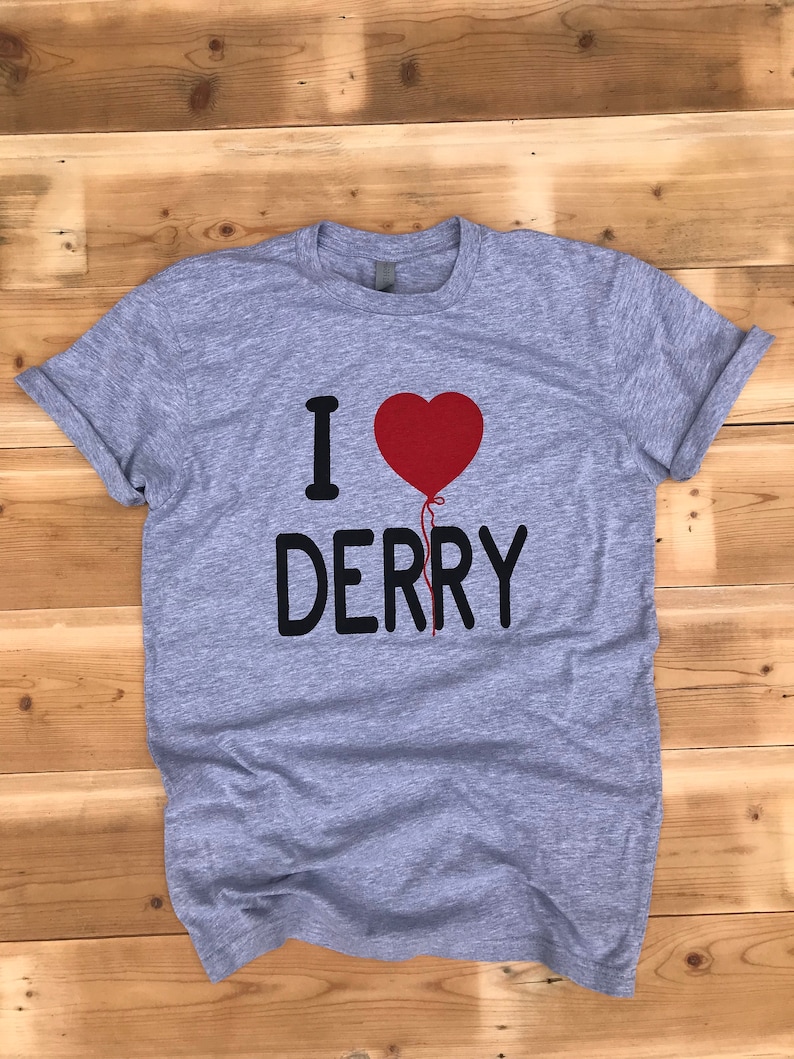Stephen King It Shirt - I Heart Derry - Derry Maine - Etsy