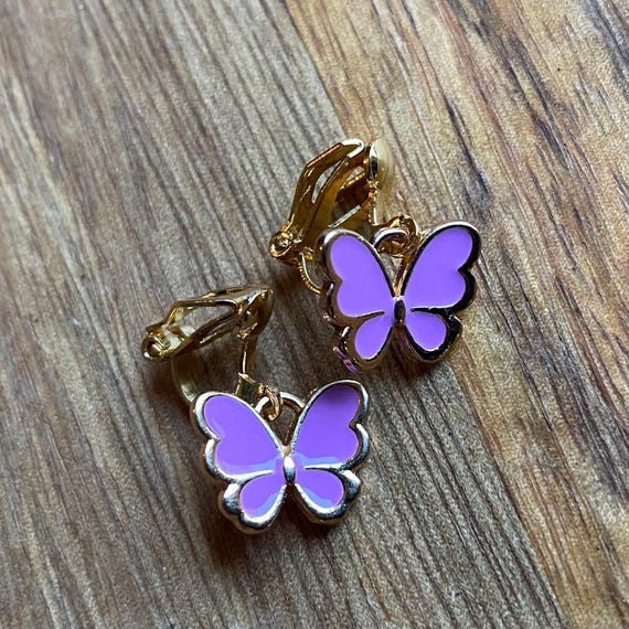 Clip on earrings butterfly store