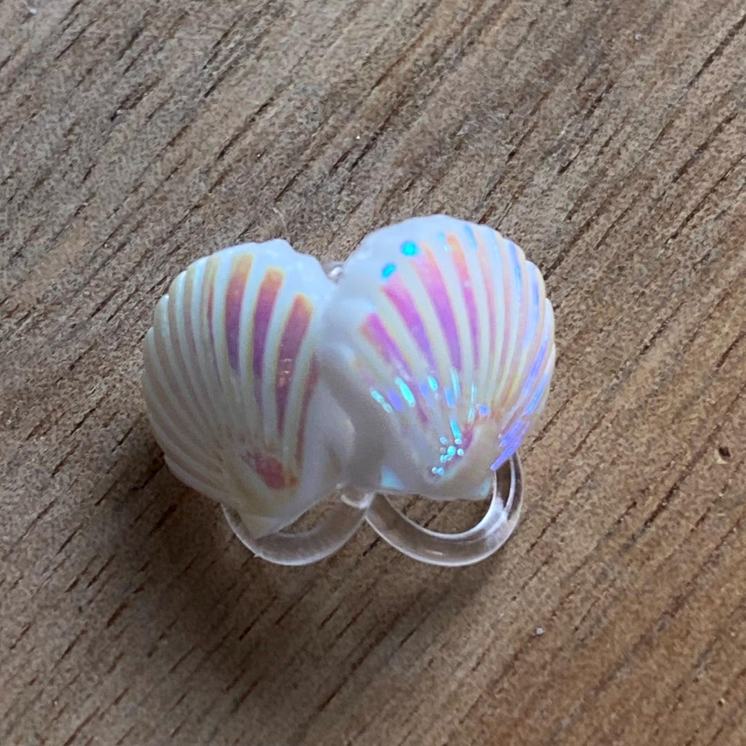 Tiniest Seashell Invisible Clip on Earrings, Little Mermaid Ear Clips ...