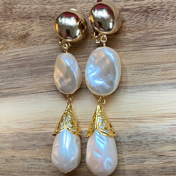 Large Faux Pearl - Etsy