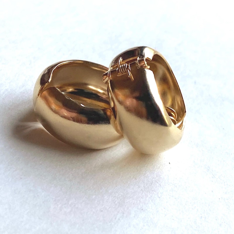 Vintage 80s Gold Clip On - Etsy