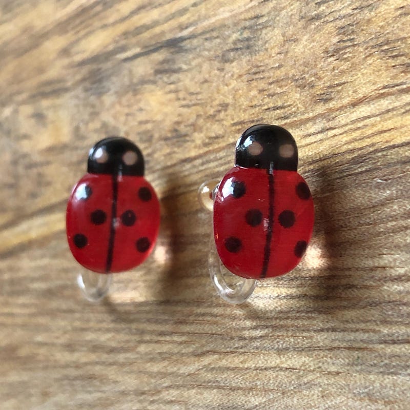 Ladybug Earrings - Etsy