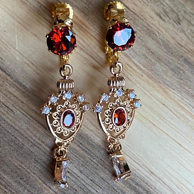 Rhinestone Earrings - Etsy