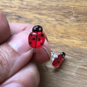 Tiniest Little Ladybug Invisible Clip on Earrings - Etsy