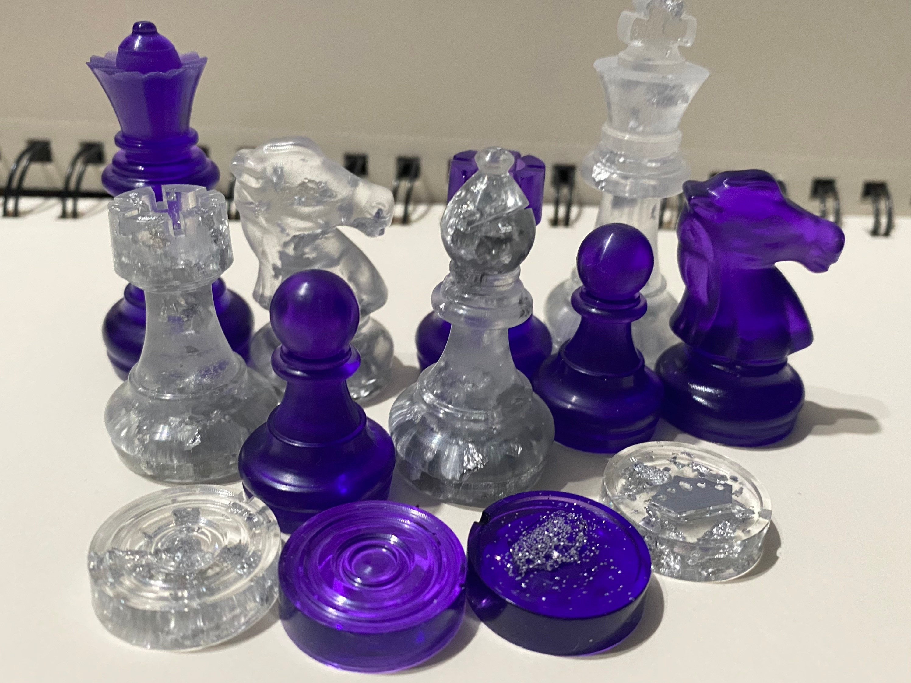 Checkers or Chess Pieces - Etsy