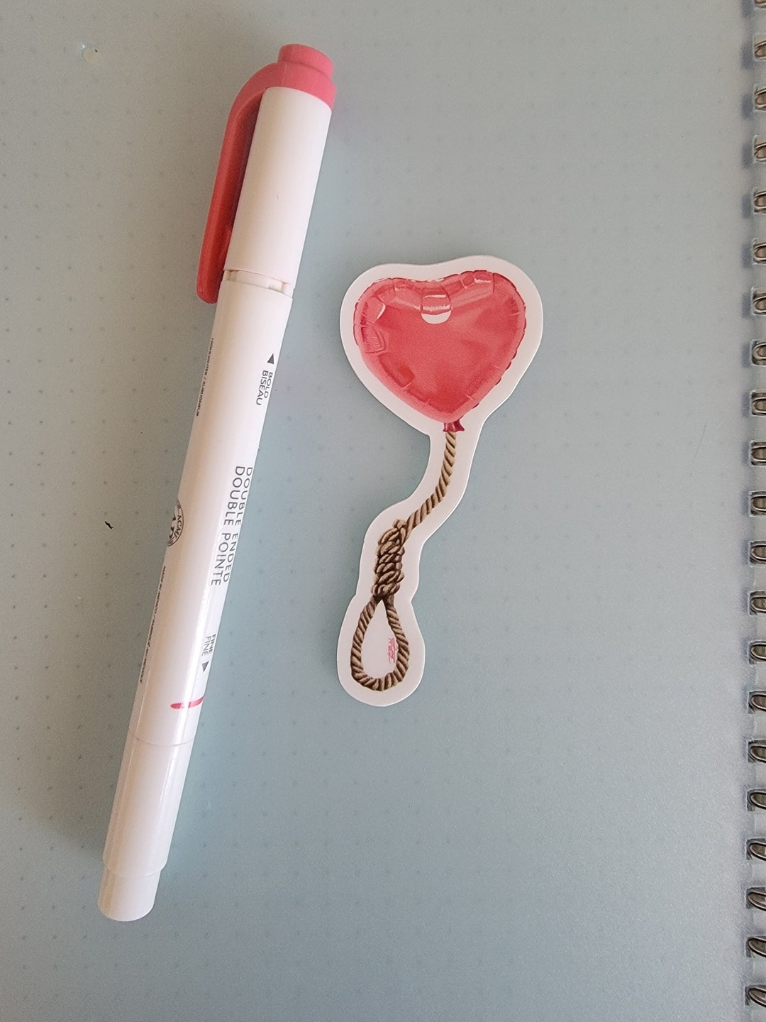 Heart Noose Balloon Sticker - Etsy
