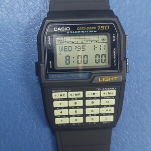 Refurbished Casio DBC-150 Calculator Data Bank 150 Luminoud Keypad ...