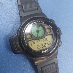 RARE Vintage Casio Cpw-300 Prayer Compass Watch Muslims , Made in Japan ...