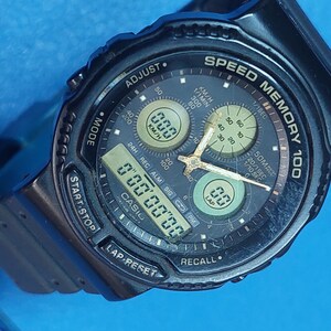 Vintage Casio Aw-20 Module 384 Speed Memory 100 Mens Watch Japan M Rare ...