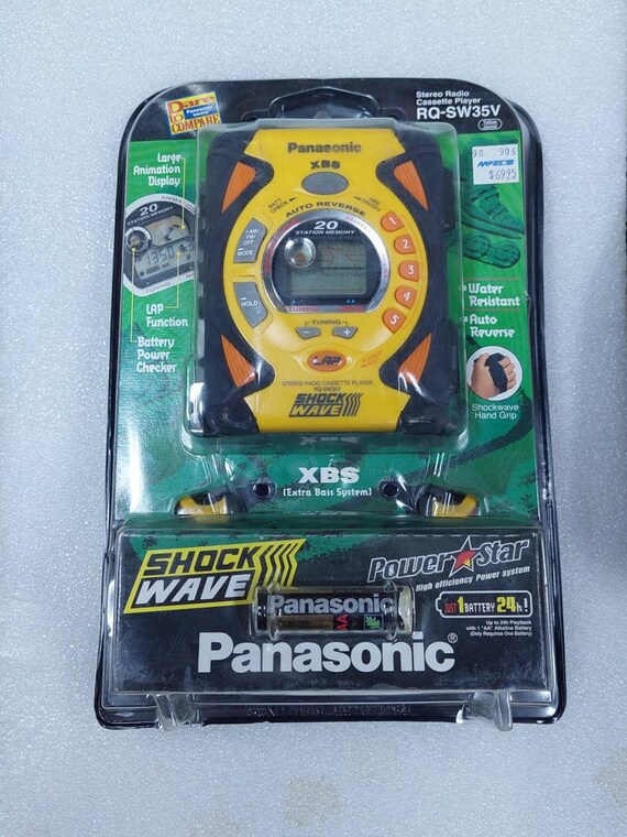 NOS Vintage Panasonic Shock Wave Walkman Stereo Radio Cassette | Etsy