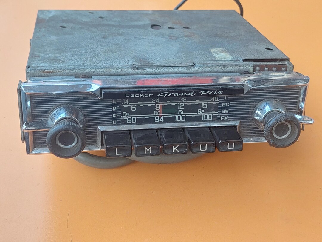 Vintage Original Becker Grand Prix Classic Car Radio , 1970's *** Not ...