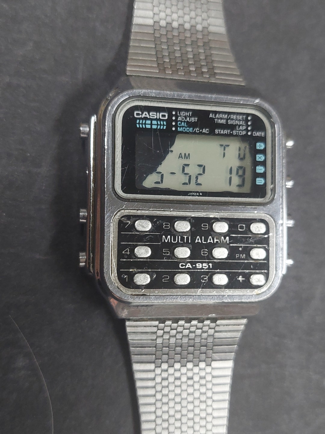 Vintage & Very Rare Casio CA-951 Multi Alarm Calculator Watch Module ...