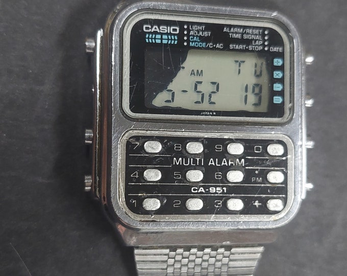 Vintage CASİO C-701 1978/rare/calculator/mens Watch - Etsy