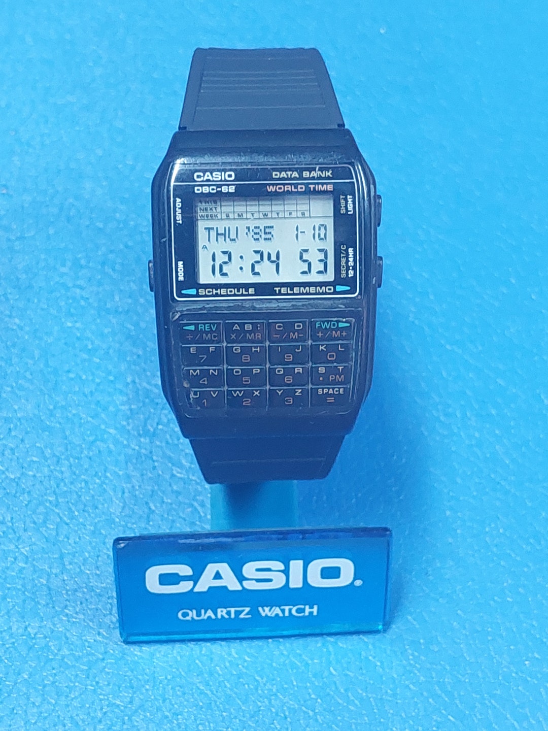 Vintage and Very Rare Casio DBC-62 Databank Wrist Watch Full Working ...