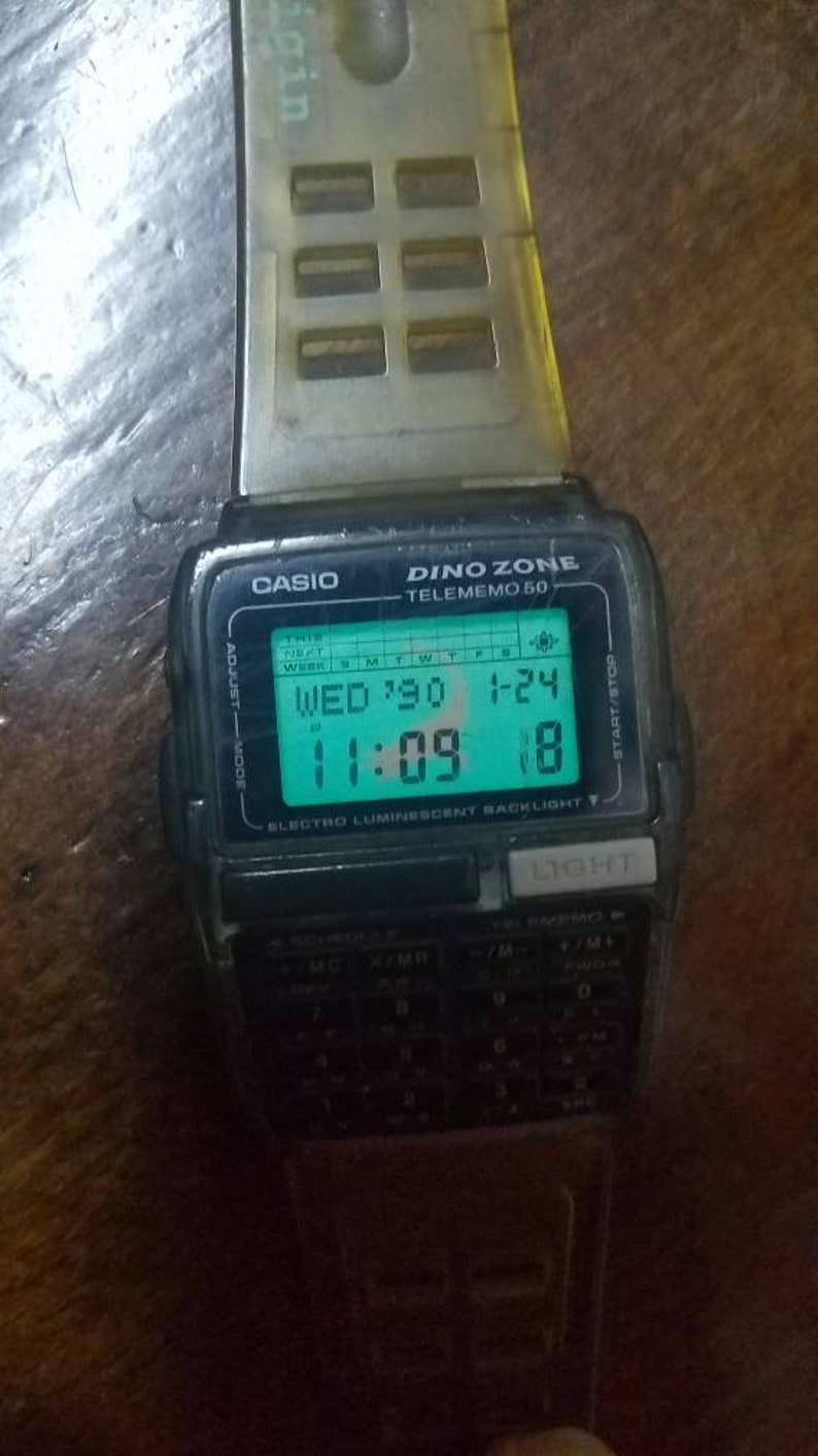 Rare & Vintage Casio DBC-63 Dino Zone Databank Wrist Watch | Etsy