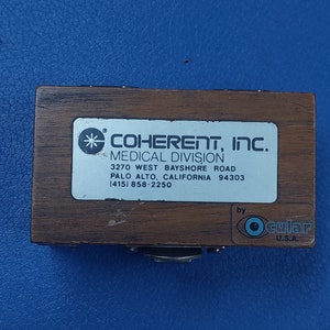 Ocular Abraham Capsulotomy Yag Laser Lens W/ Wooden Box *** Not Tested ...