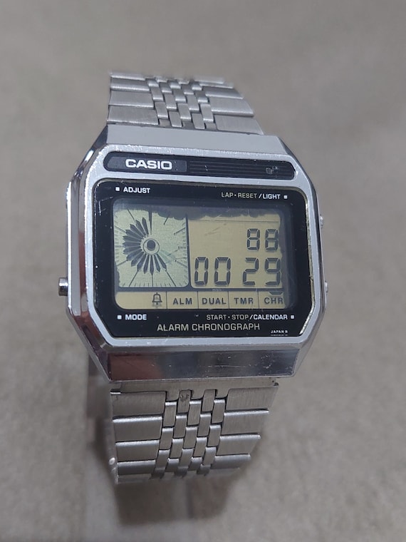 Vintage Casio 118 AX-250 Dual Time Melody Alarm Men's… - Gem