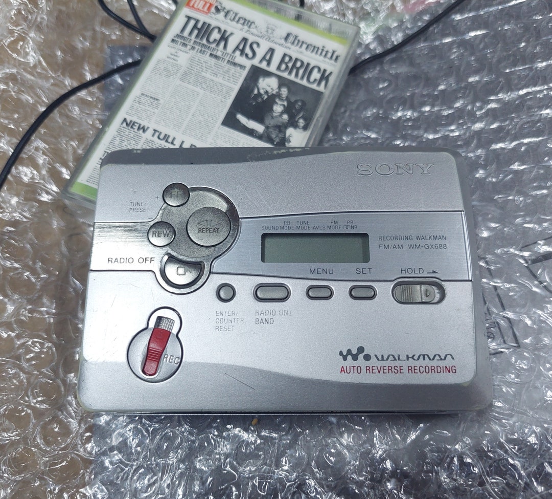 SONY Walkman Radio Cassette Player Recorder WM-GX688. Working - Etsy