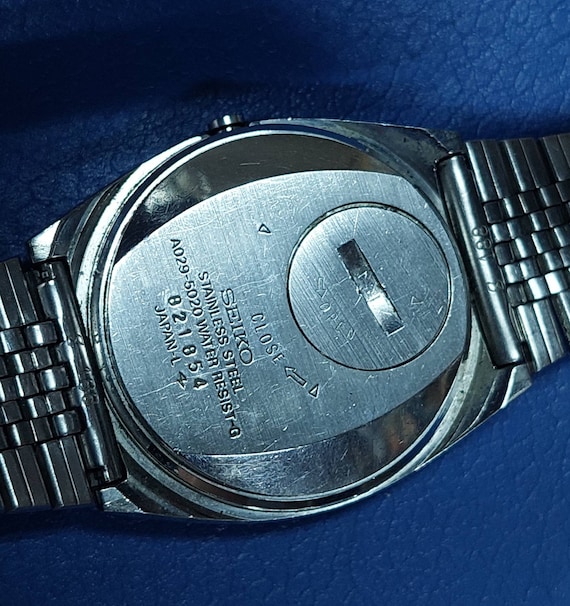 Rare Vintage Seiko Alarm Chronograph A029-5020 James … - Gem