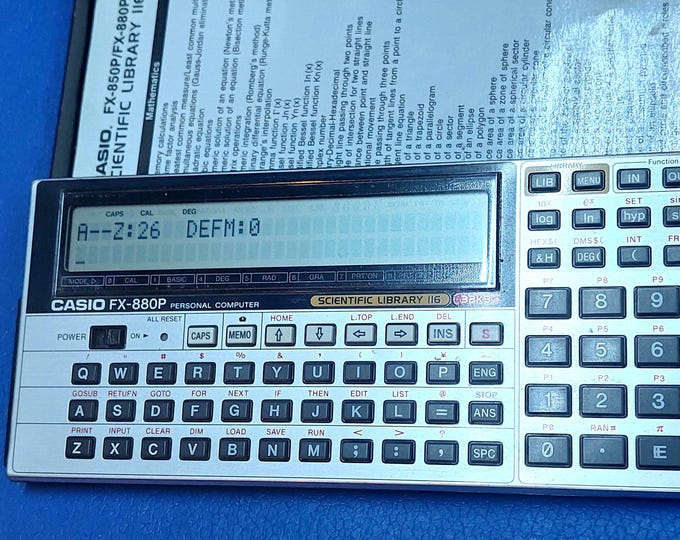 Casio FX-880P - 32 Kb RAM Calculator - Personal Computer Scientific ...