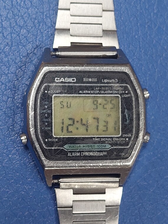 Vintage Casio 106 H-101 Marlin SS Digital Men's watch… - Gem