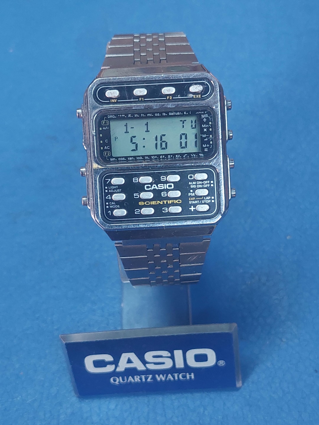 Vintage 1983 Casio 197 Cfx-200 Scientific Calculator Watch Good ...