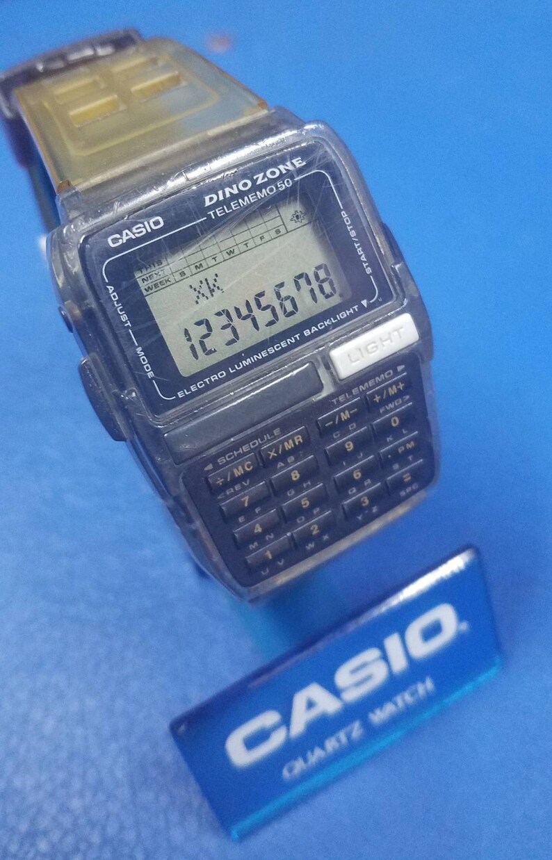 Rare & Vintage Casio DBC-63 Dino Zone Databank Wrist Watch | Etsy