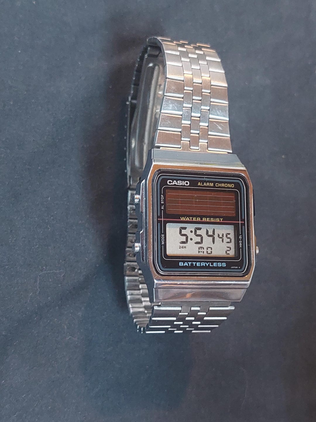 Casio AL-180 Solar Vintage Digital Watch Made in Japan , Fully Working ...