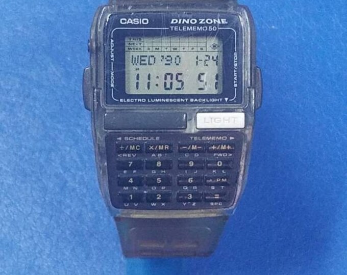 Rare & Vintage Casio DBC-63 Dino Zone Databank Wrist Watch *** Fully ...